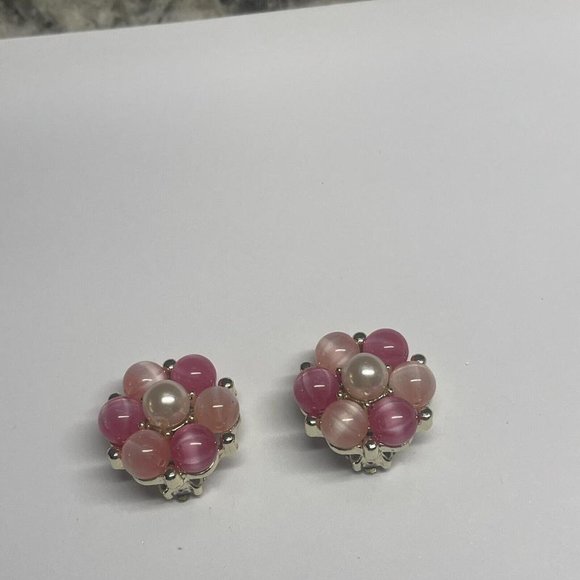 Lisner Jewelry | Jewelry | Vintage Signed Lisner Pink Bead Gold Tone ...